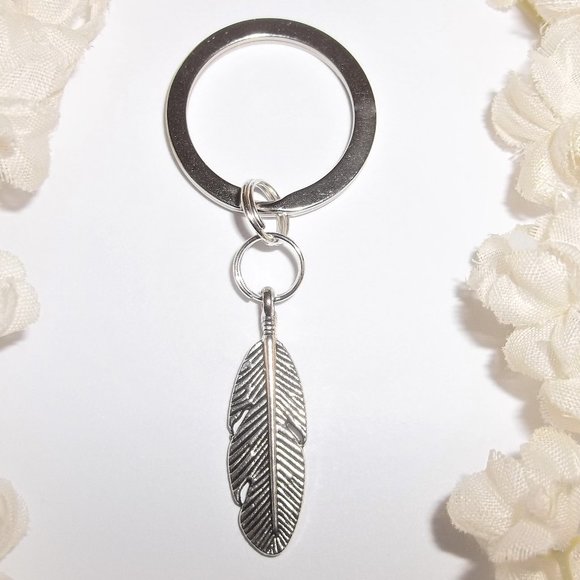 wvluckygirl | Accessories | Keychain Keyring Feather Keychain Gift Idea ...